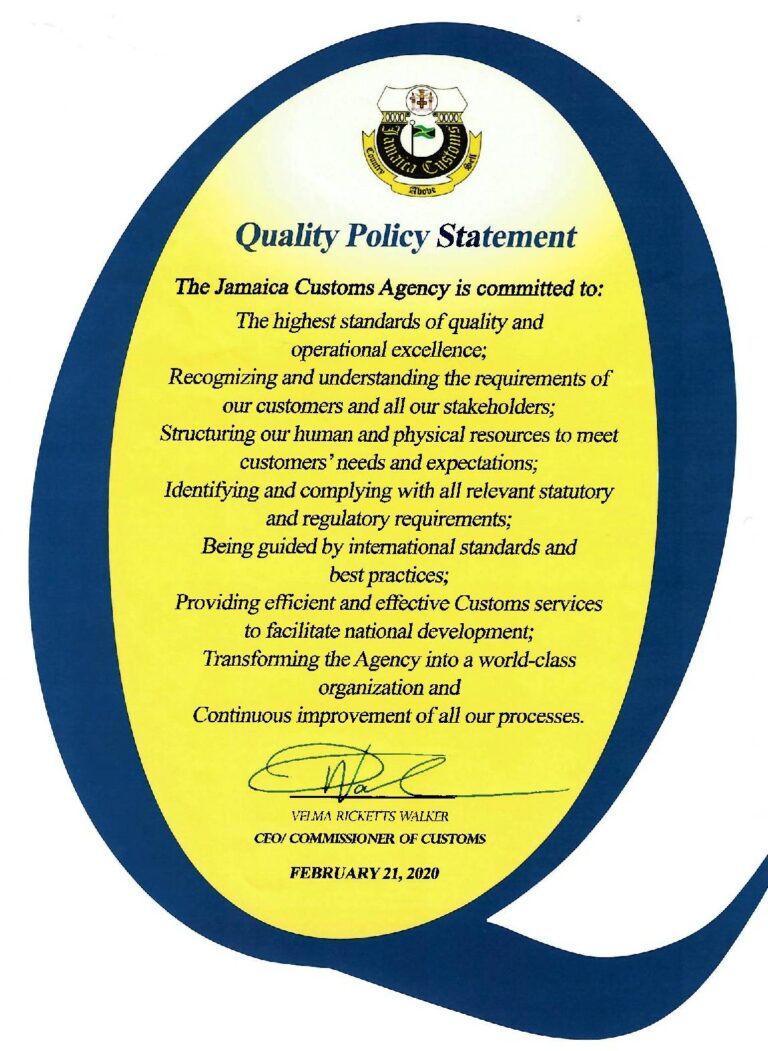 Who We Are – Jamaica Customs Agency
